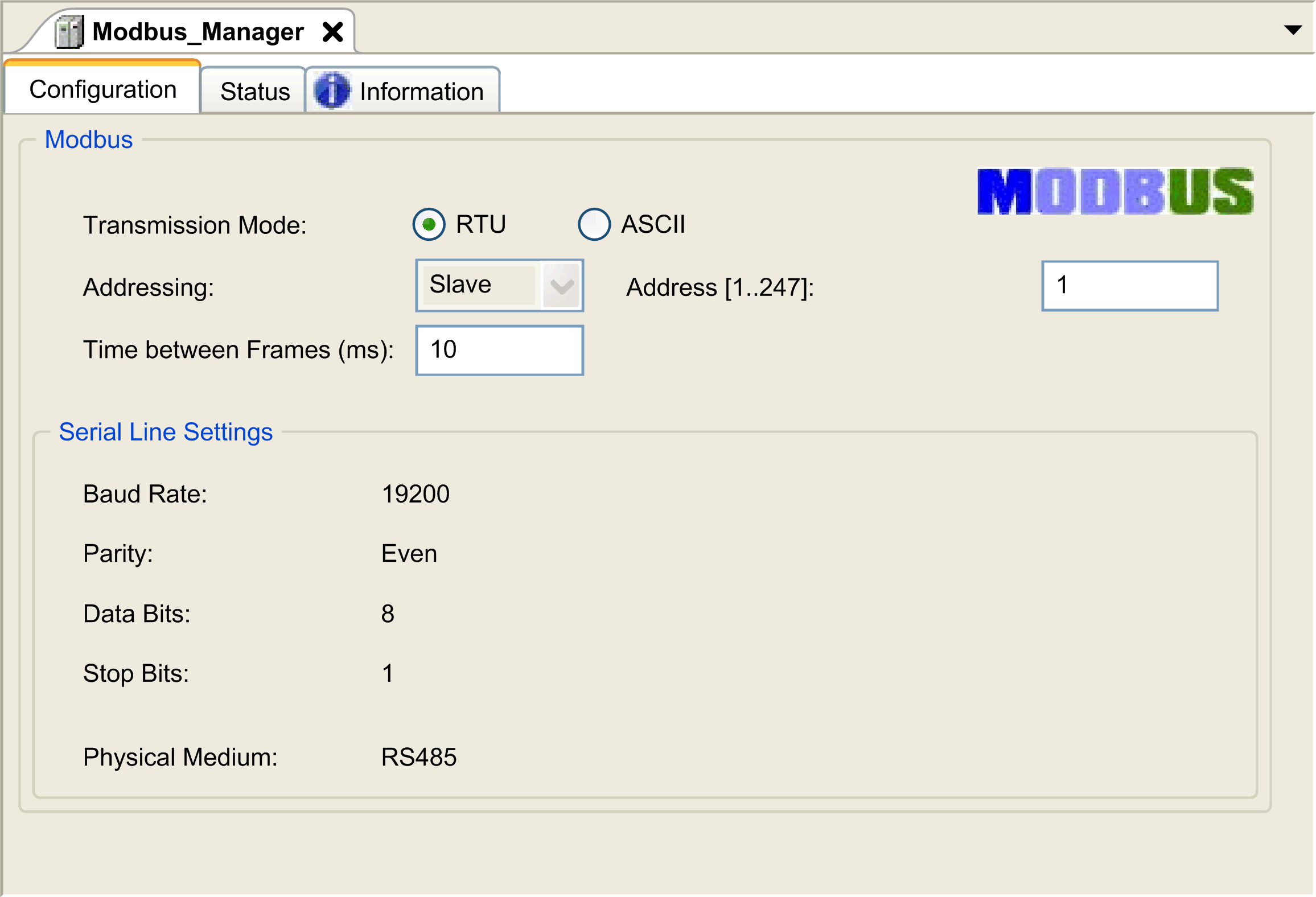Modbus Manager